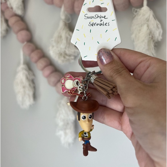 Disney | Other | Pixar Toy Story Keychain Charm Woody Buzz Wheezy ...